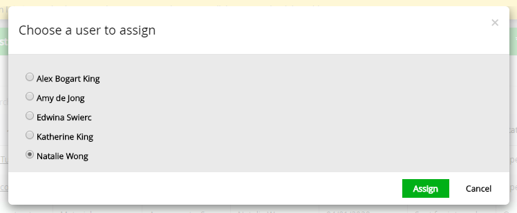 7. Reassign work – Dazychain