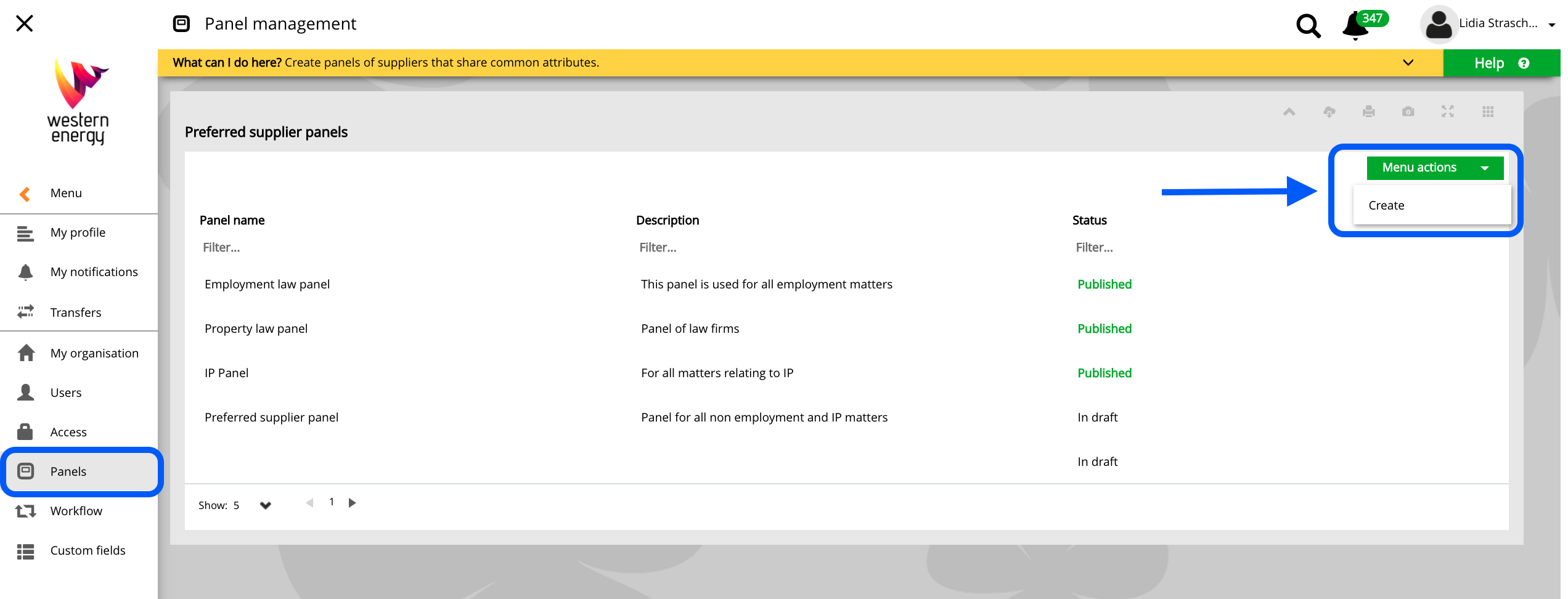 Setting up a panel of preferred suppliers – Dazychain